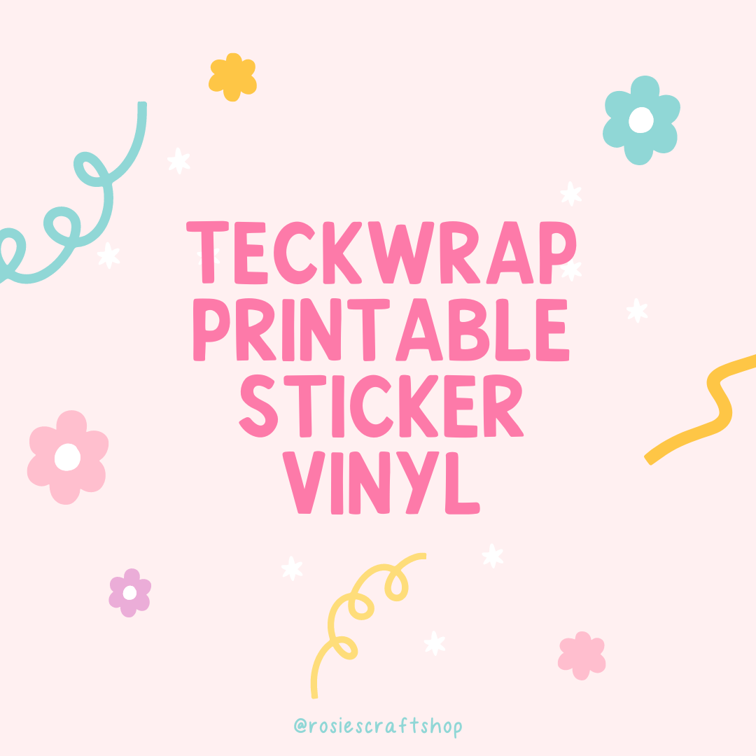 Teckwrap Printable Sticker Vinyl – Rosie's Craft Shop Ltd